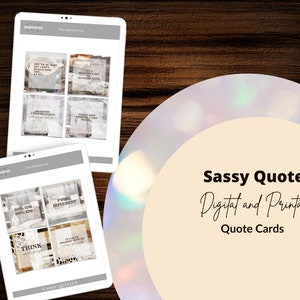 Sassy Quotes Digital and Printable Card, PNG and PDF - Etsy