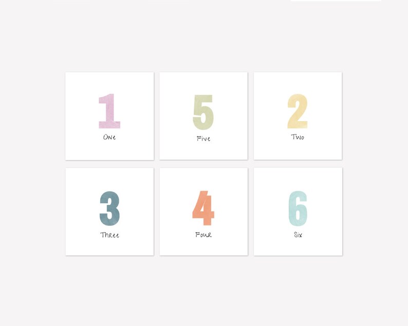 Tarjetas para contar / Tarjetas para aprender números / Educación en el ...