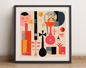 Bob Cooper Art Print, Mid Century Modern Wall Art, Mid Century Home ...
