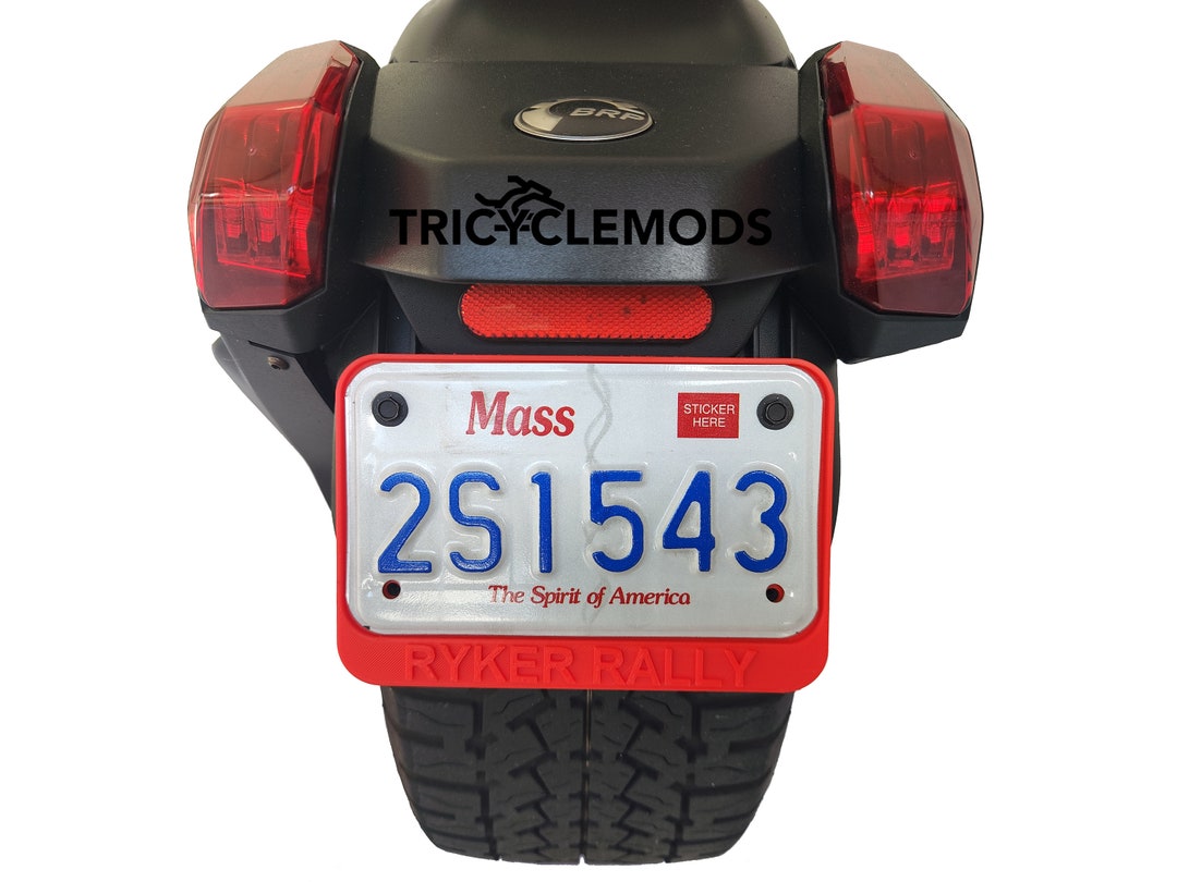 LICENSE PLATE Frame for Can-am Ryker Multiple Color Options Accessory ...