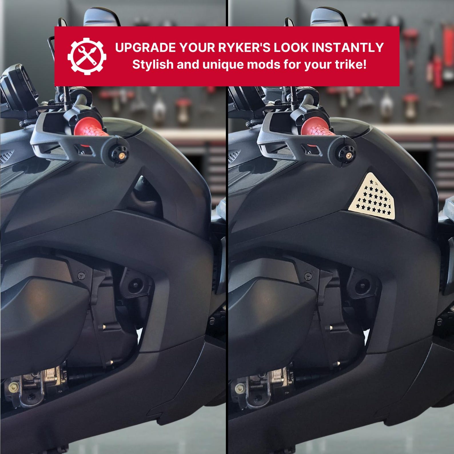 FUEL TANK INSERTS for Can-am Ryker | Custom Accessory Mod for All Ryker ...