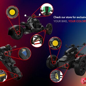 GRILLE ACCENT for Can-am Ryker | Custom Accessory Mod for All BRP Ryker ...