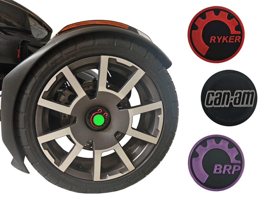 WHEEL CENTER Caps for Can-am Ryker | Custom Accessory Mod for All Ryker ...
