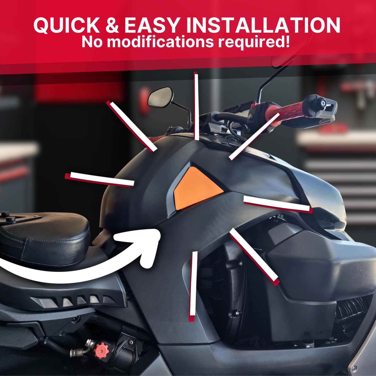 FUEL TANK INSERTS for Can-am Ryker | Custom Accessory Mod for All Ryker ...