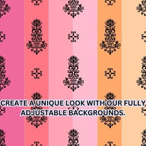 Elegant Damask Pattern Bundle | SVG & PNG | Seamless Repeat Design ...