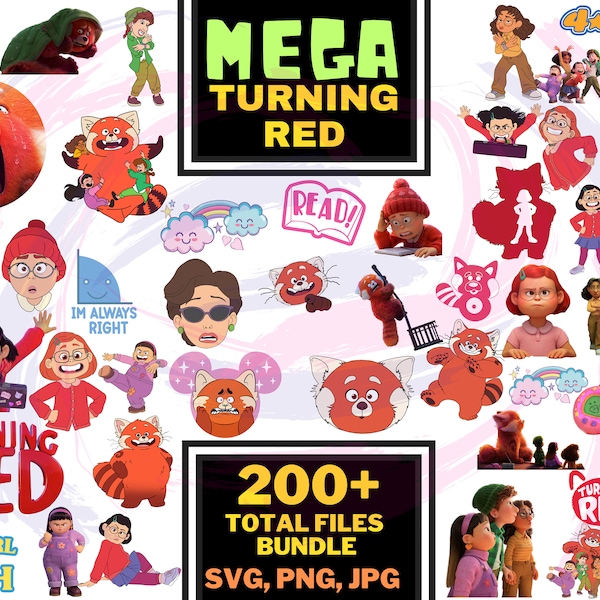 Turning Red Cricut - Etsy