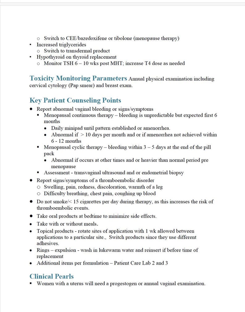 Estrogens & Progestogens Pharmacology Guide | Digital PDF ...