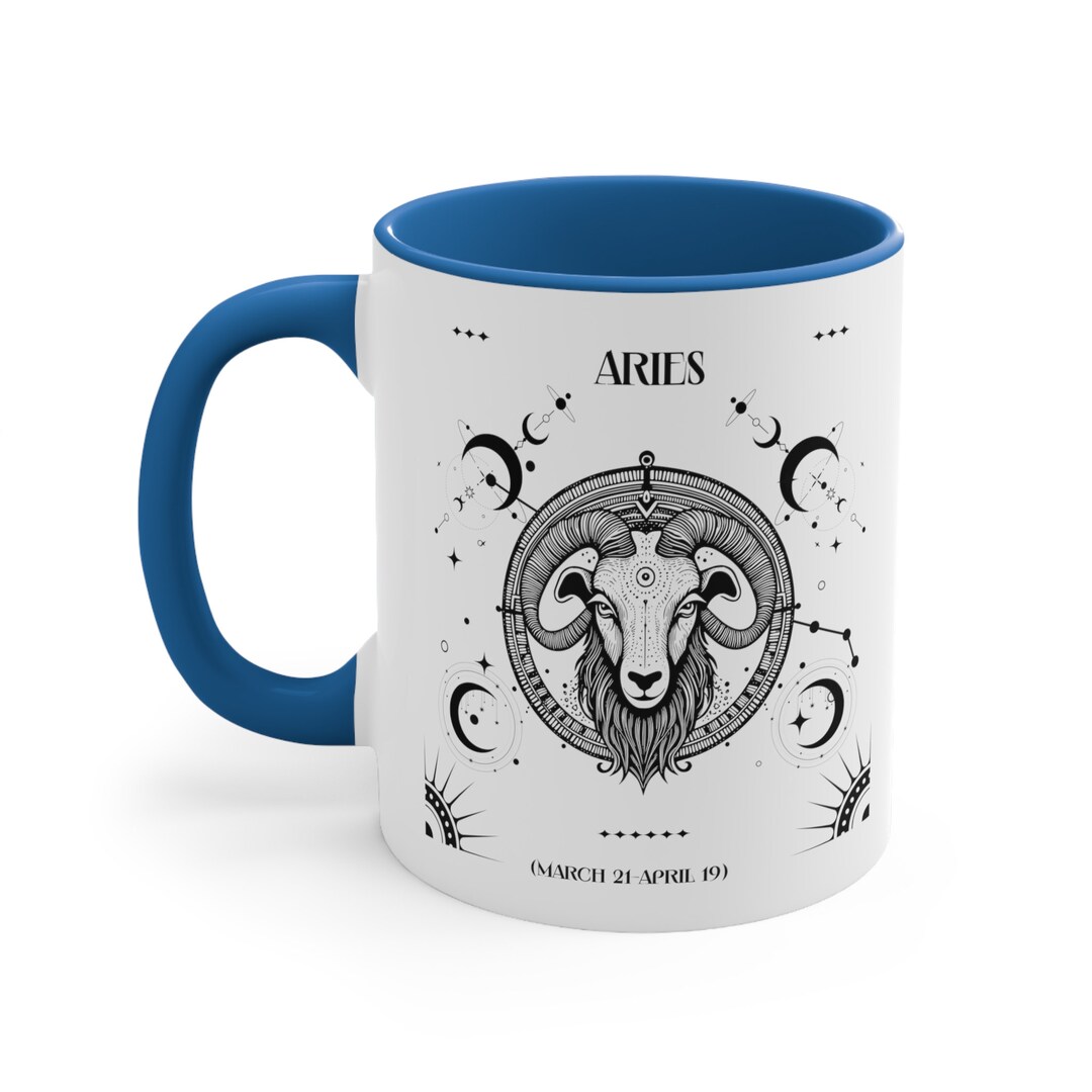 Zodiac Sign Aries Mug 11 Oz. Zodiac Sign Aries Gifts Zodiac Sign Cup ...