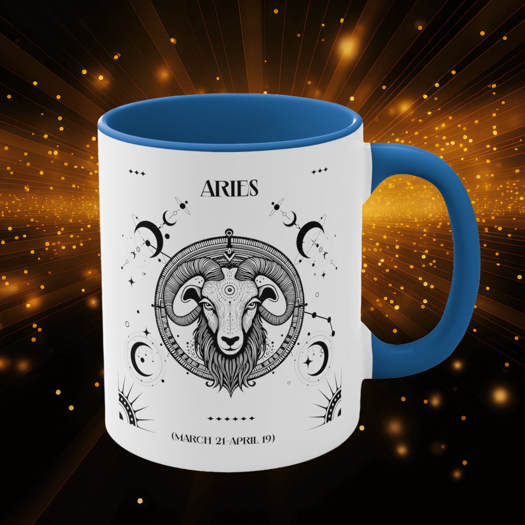Zodiac Sign Aries Mug 11 Oz. Zodiac Sign Aries Gifts Zodiac Sign Cup ...