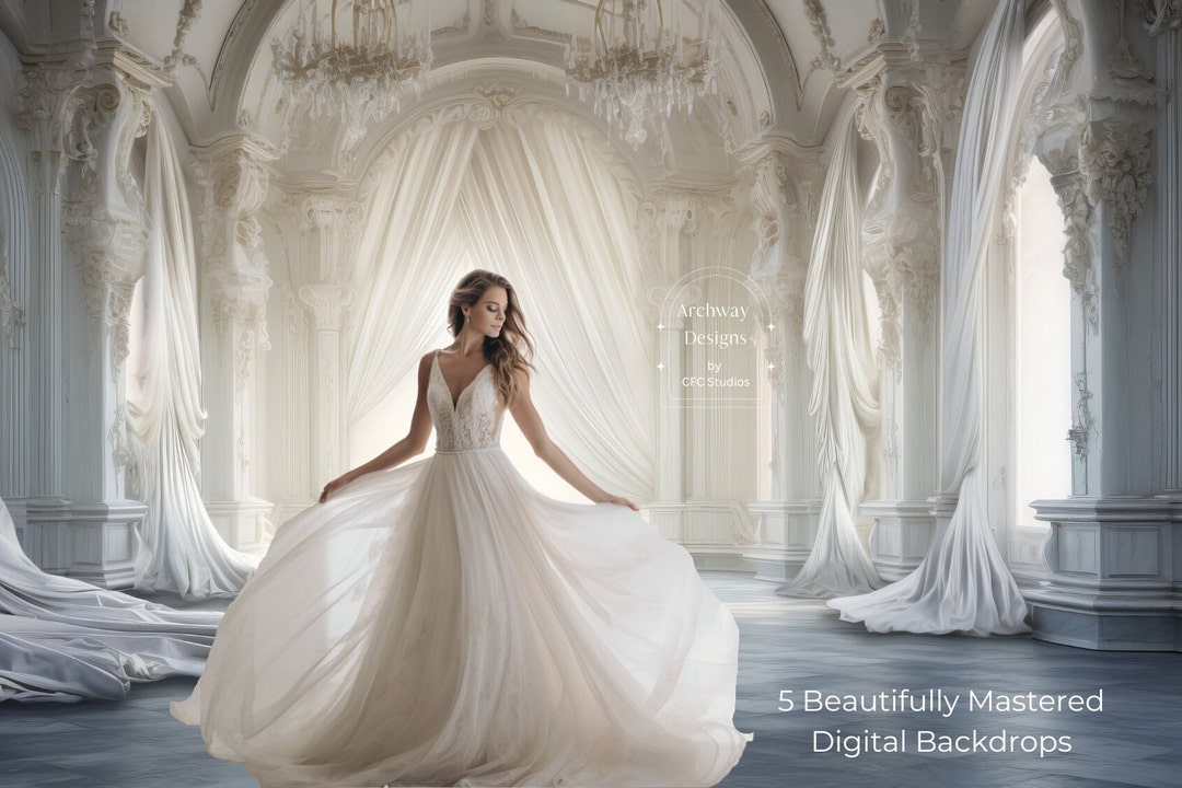 4 Digital Backdrops. Majestic, Regal Room, Elegant. Weddings, Glamour ...
