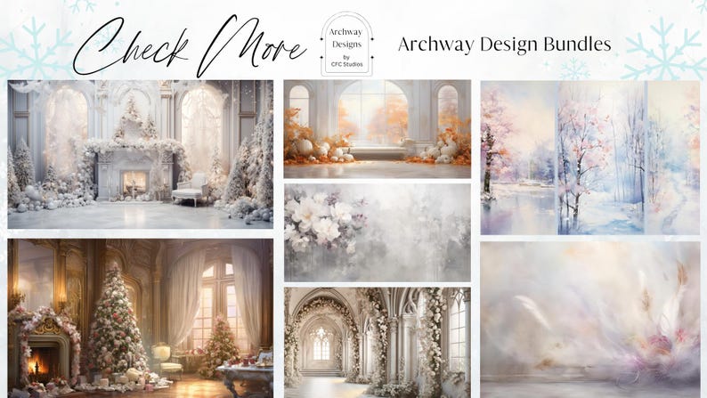 Victorian Floral Archway Photography Backdrops (digital Download ...