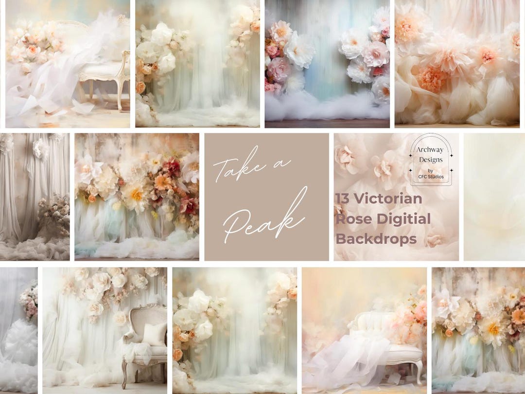Dreamy Victorian Rose Digital Overlays for the Photographer, Enthusiast ...