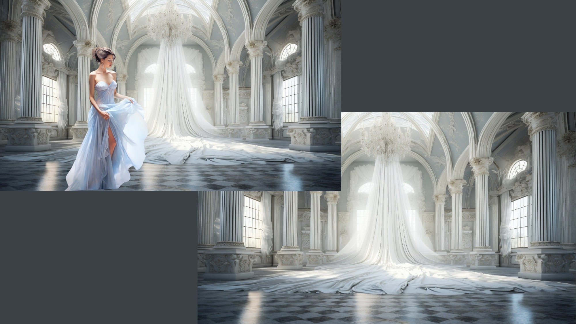 4 Digital Backdrops. Majestic, Regal Room, Elegant. Weddings, Glamour ...