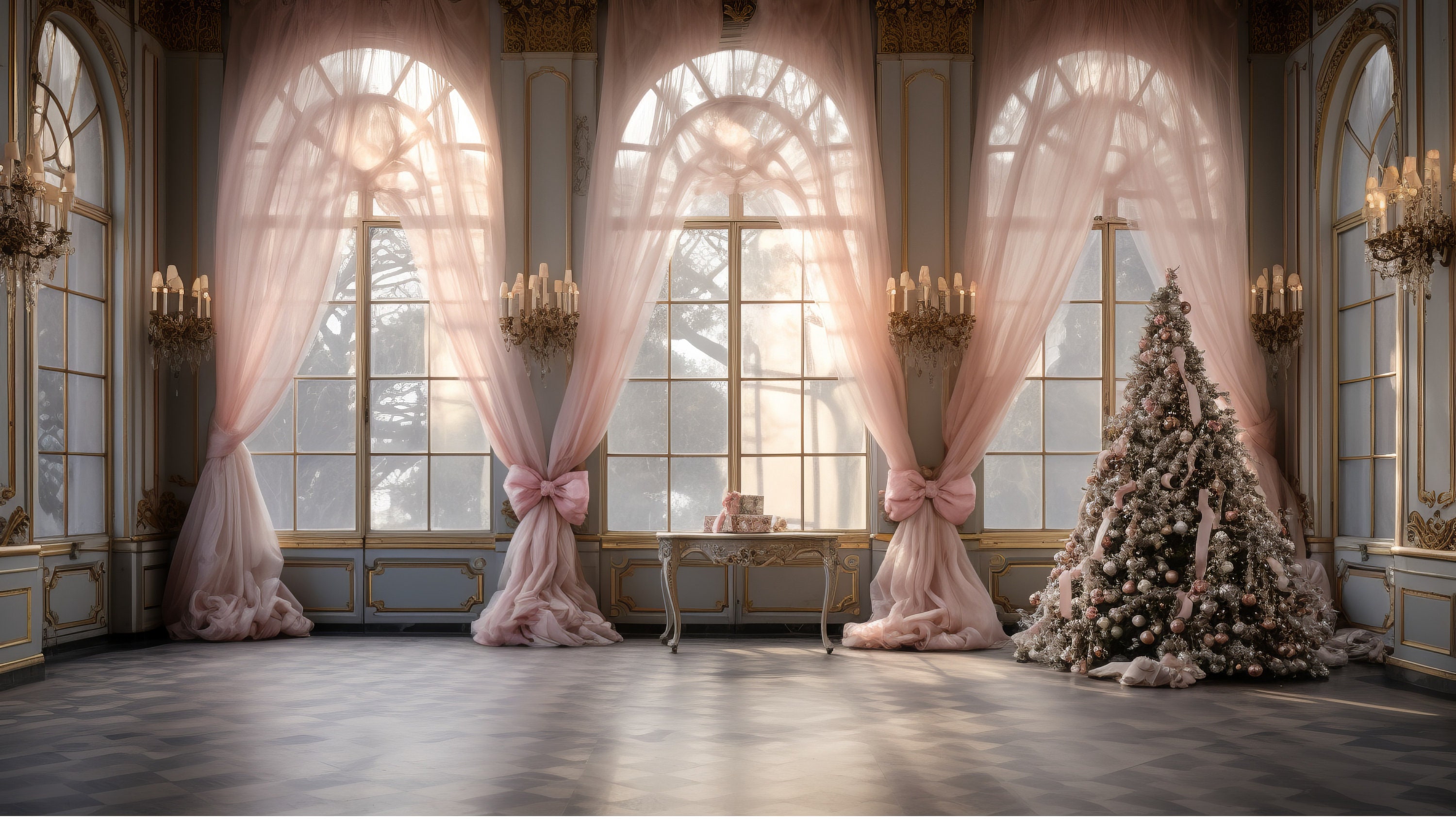 5 Digital Backdrops, Regal Christmas Rooms, Family, Weddings, Maternity ...