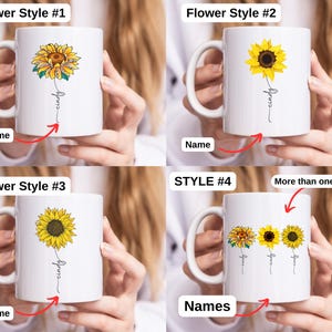 Flower Lovers Custom Name Mug the Most Beautiful Gift for Her | Custom ...