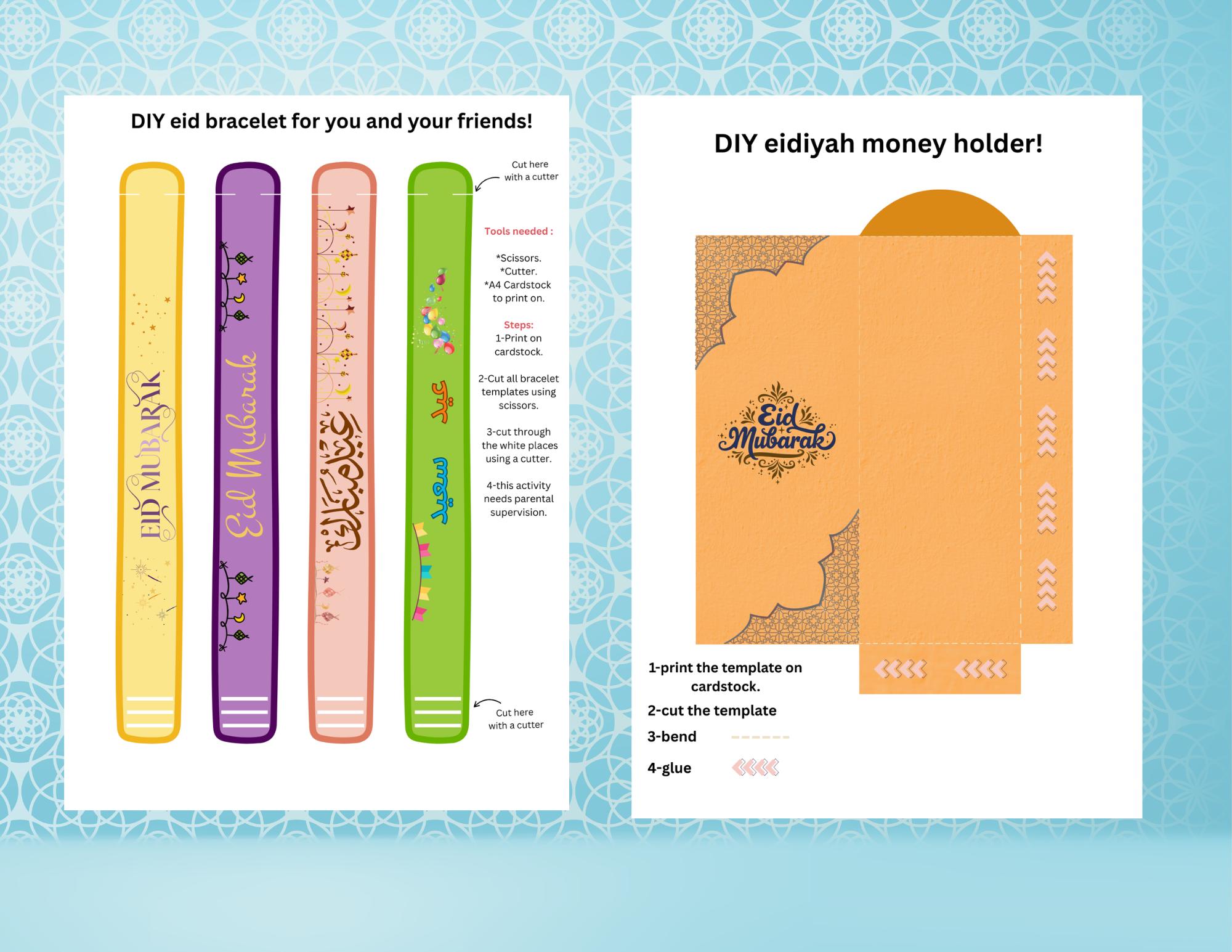 Eid Ul Adha Paper Craft Templates Fo Muslim Kids / Printable Activity ...