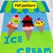 Ice Cream Felt Activity Pdf Pattern, Montessori Activity for Kids, at ...