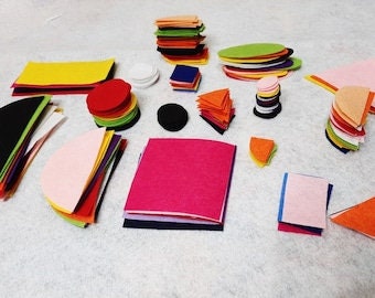 Geometric Shapes Montessori Felt Board for Kids / Felt Puzzle / Felt ...