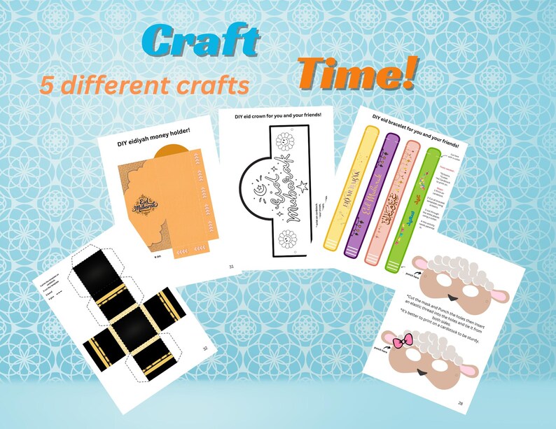 Eid Ul Adha Activity Sheets for Muslim Kids / Printable Busy Book ...