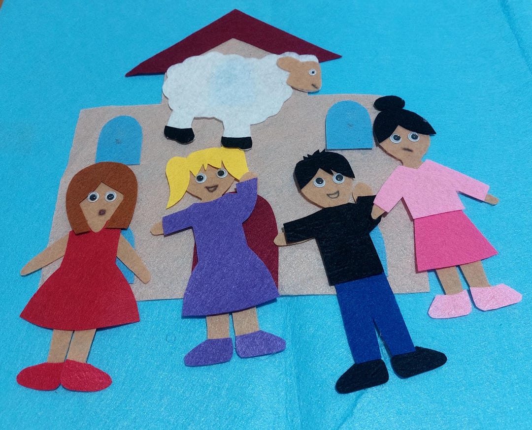 Mary Has a Little Lamb Montessori Felt Story Board / Nursery Rhymes for ...