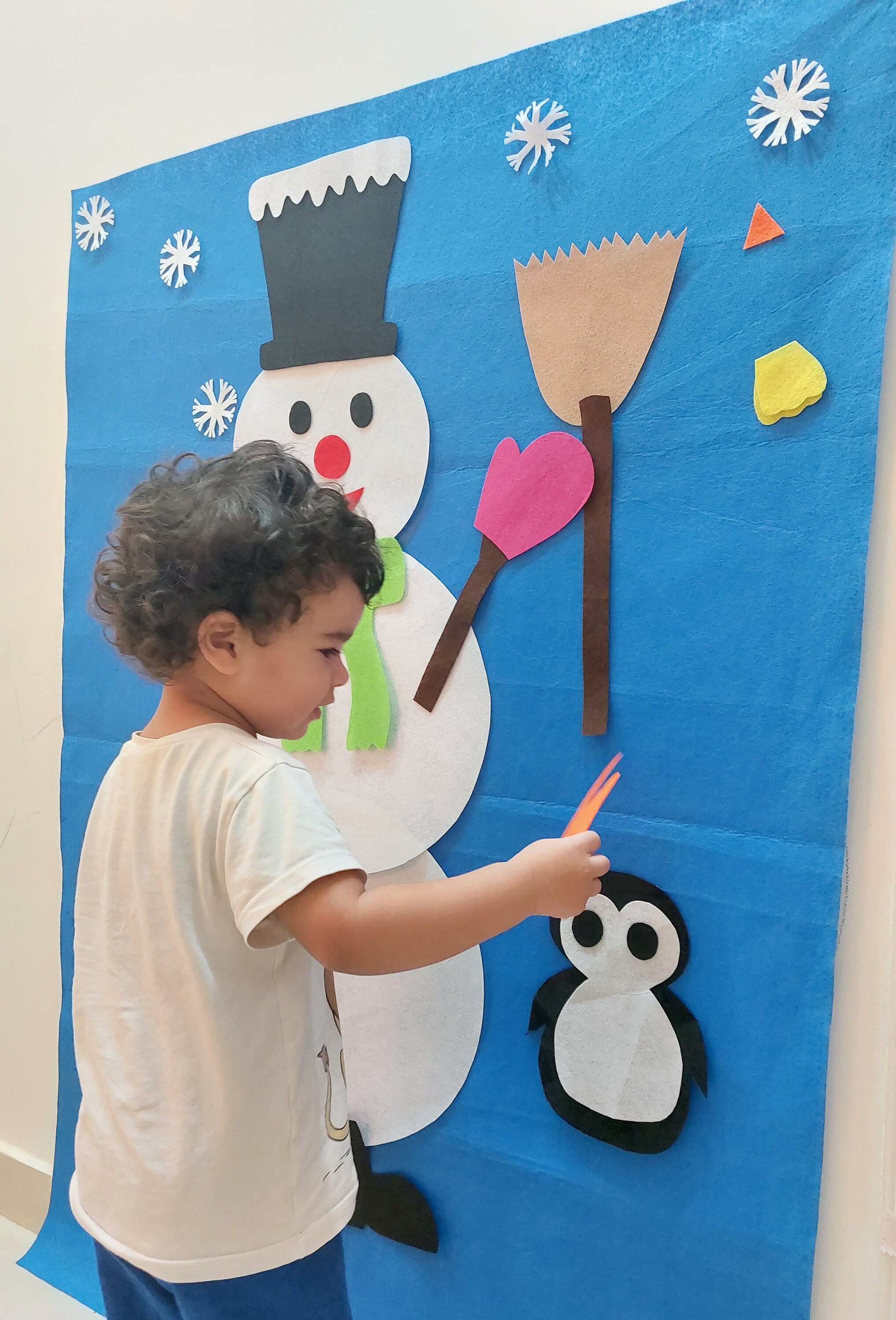 Snowman Felt Activity for Kids / Kid's Birthday Gift / Montessori ...