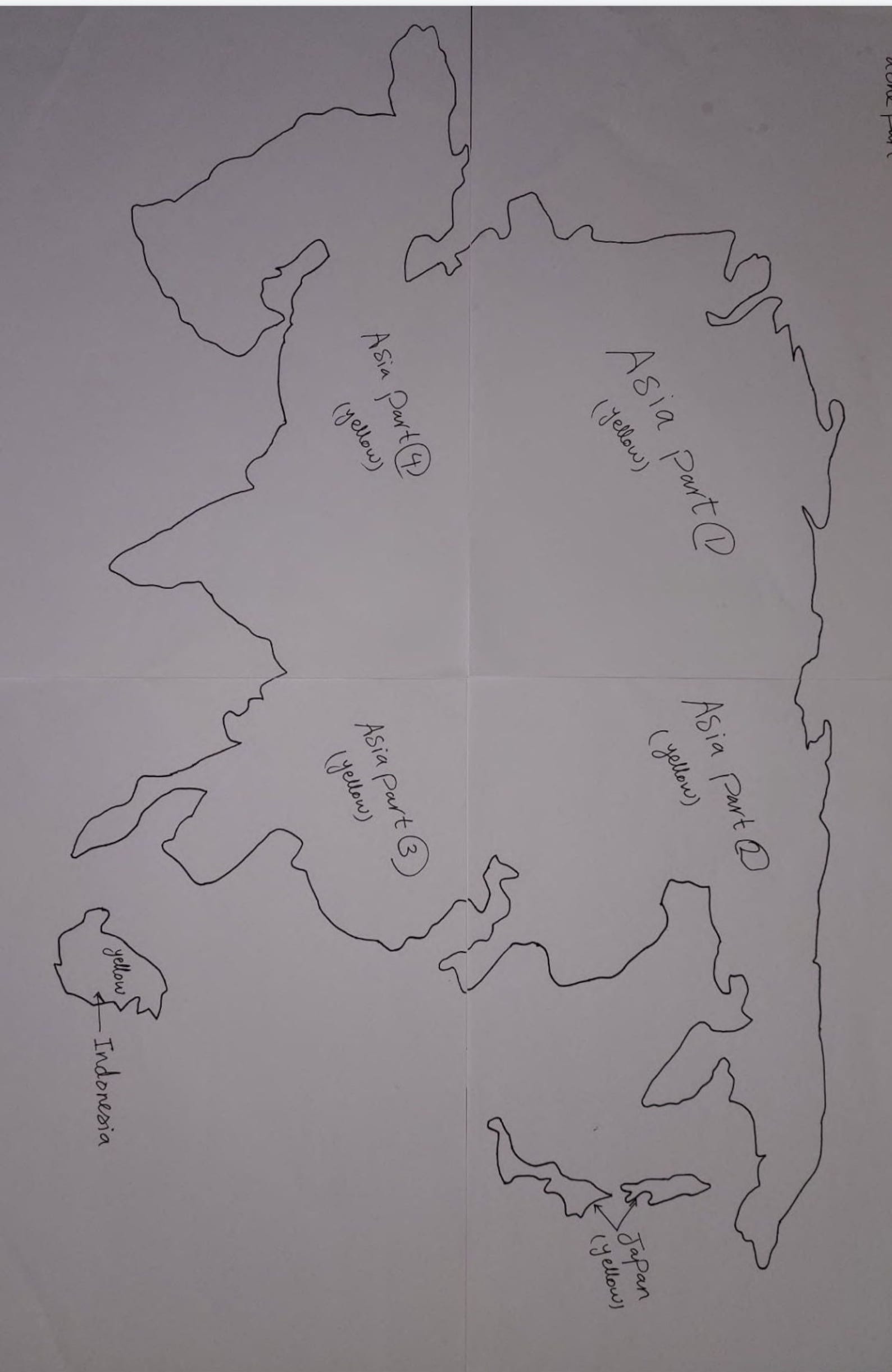 Felt World Map Pdf Pattern /pattern for Continents of the World / DIY ...