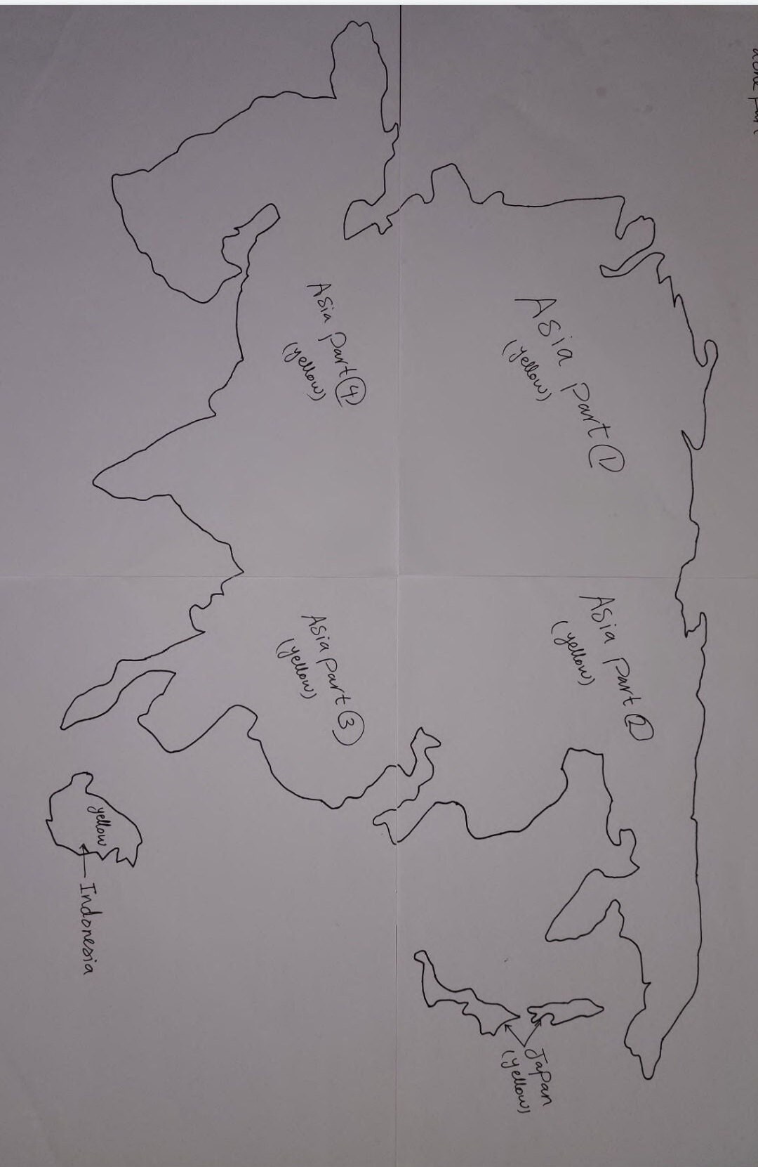 Felt World Map Pdf Pattern /pattern for Continents of the World / DIY ...