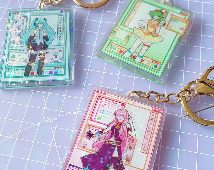 Vocaloid Browser Webcore Keychain Hatsune Miku Megpoid Gumi Luka Charm ...