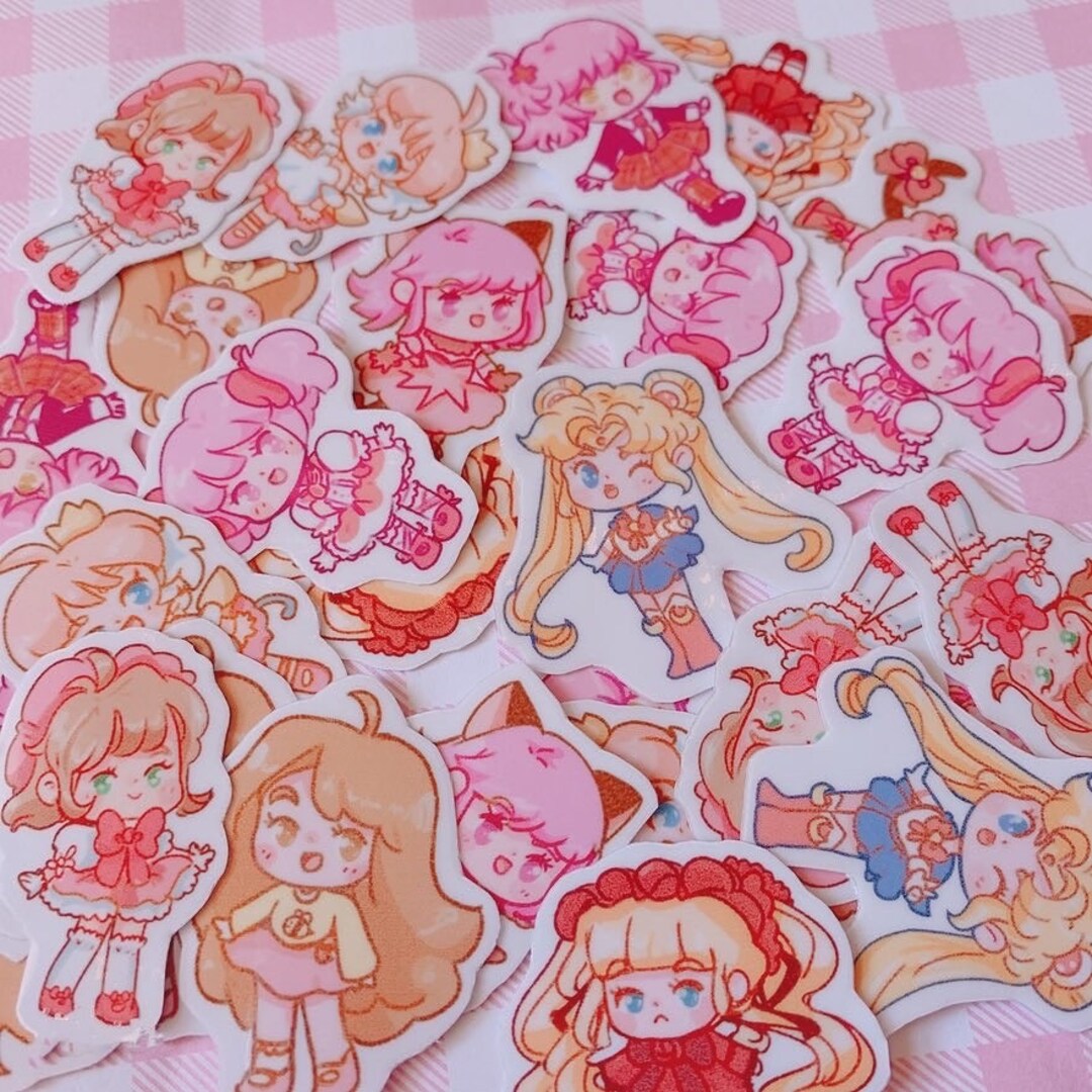 Magical Girl Deco Sticker Usagi Ahiru Sakura Ichigo Amu Shinku Bee ...