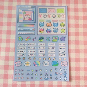 100 Mini Deco Sticker Collection Webcore Stickers Journal Diary ...