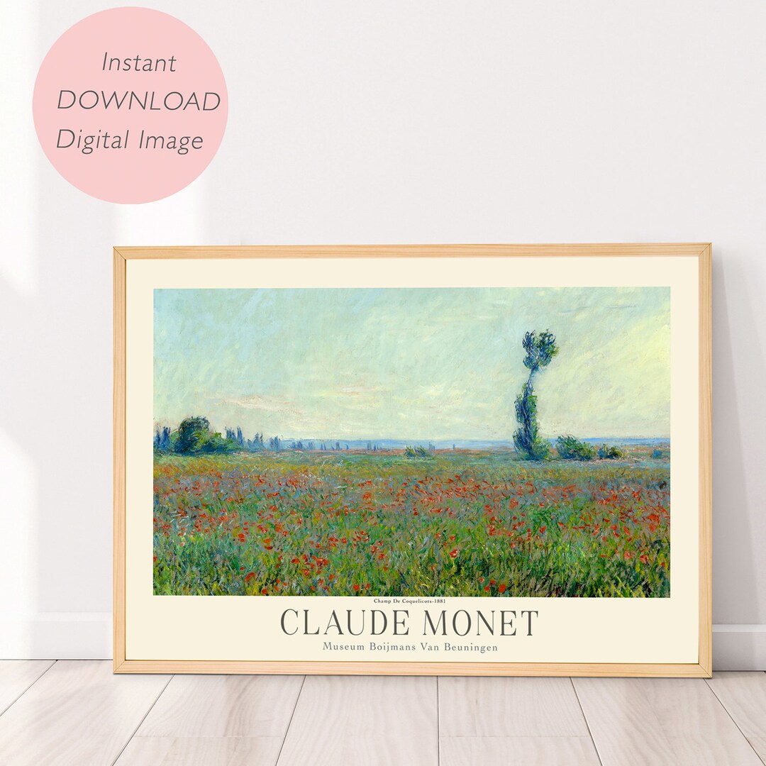 Digital Print, Claude Monet Art, Printable Wall Art, Claude Monet ...