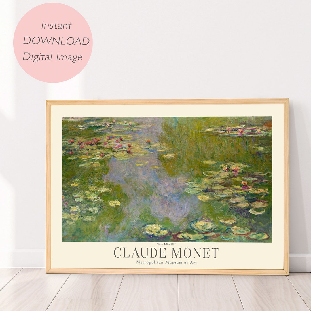 Digital Print, Claude Monet Art, Printable Wall Art, Claude Monet ...