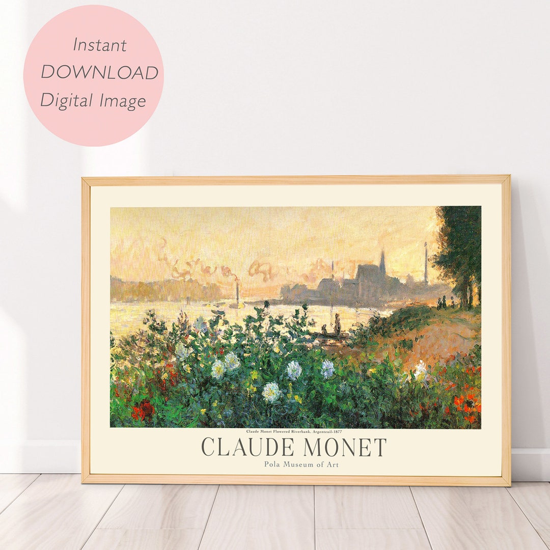 Digital Print, Claude Monet Art, Printable Wall Art, Claude Monet ...