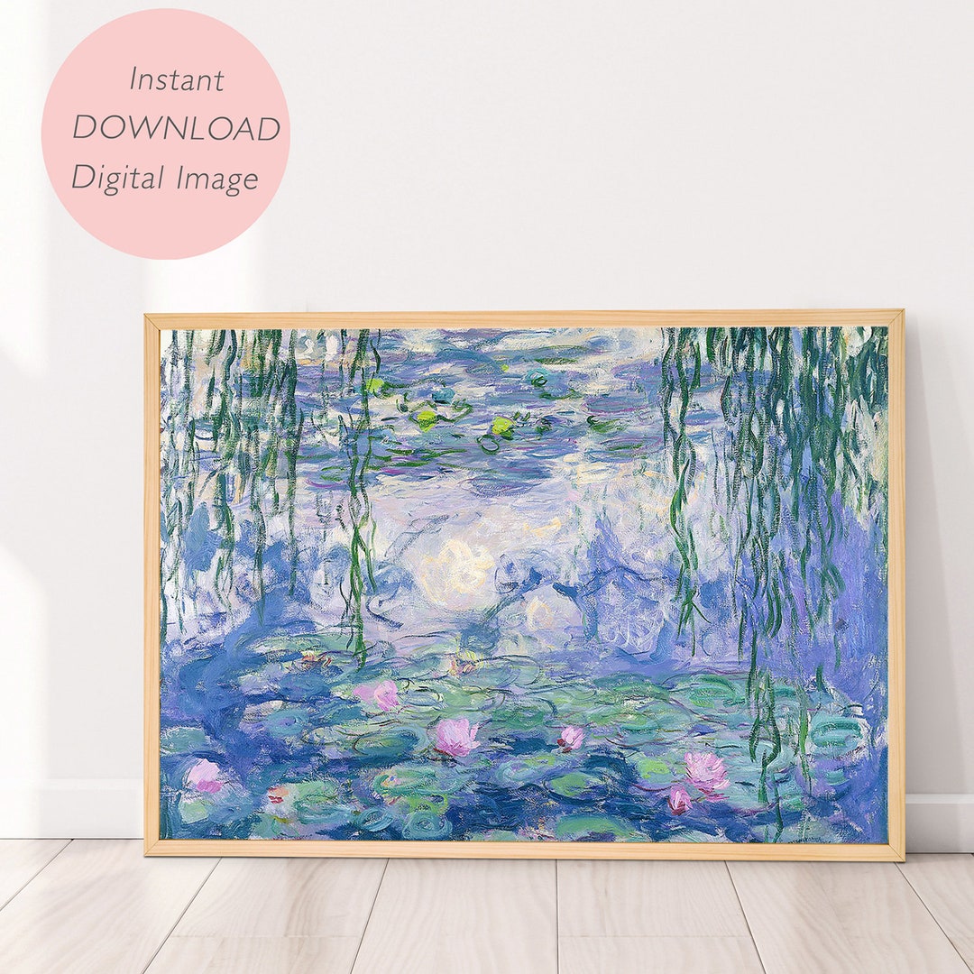 Digital Print, Claude Monet Art, Printable Wall Art, Claude Monet ...