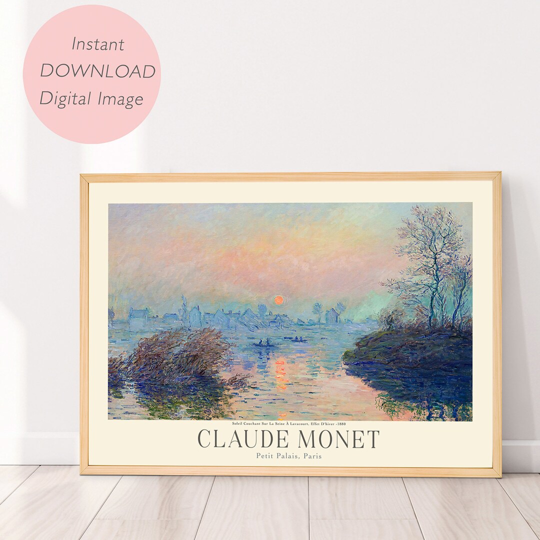 Digital Print, Claude Monet Art, Printable Wall Art, Claude Monet ...