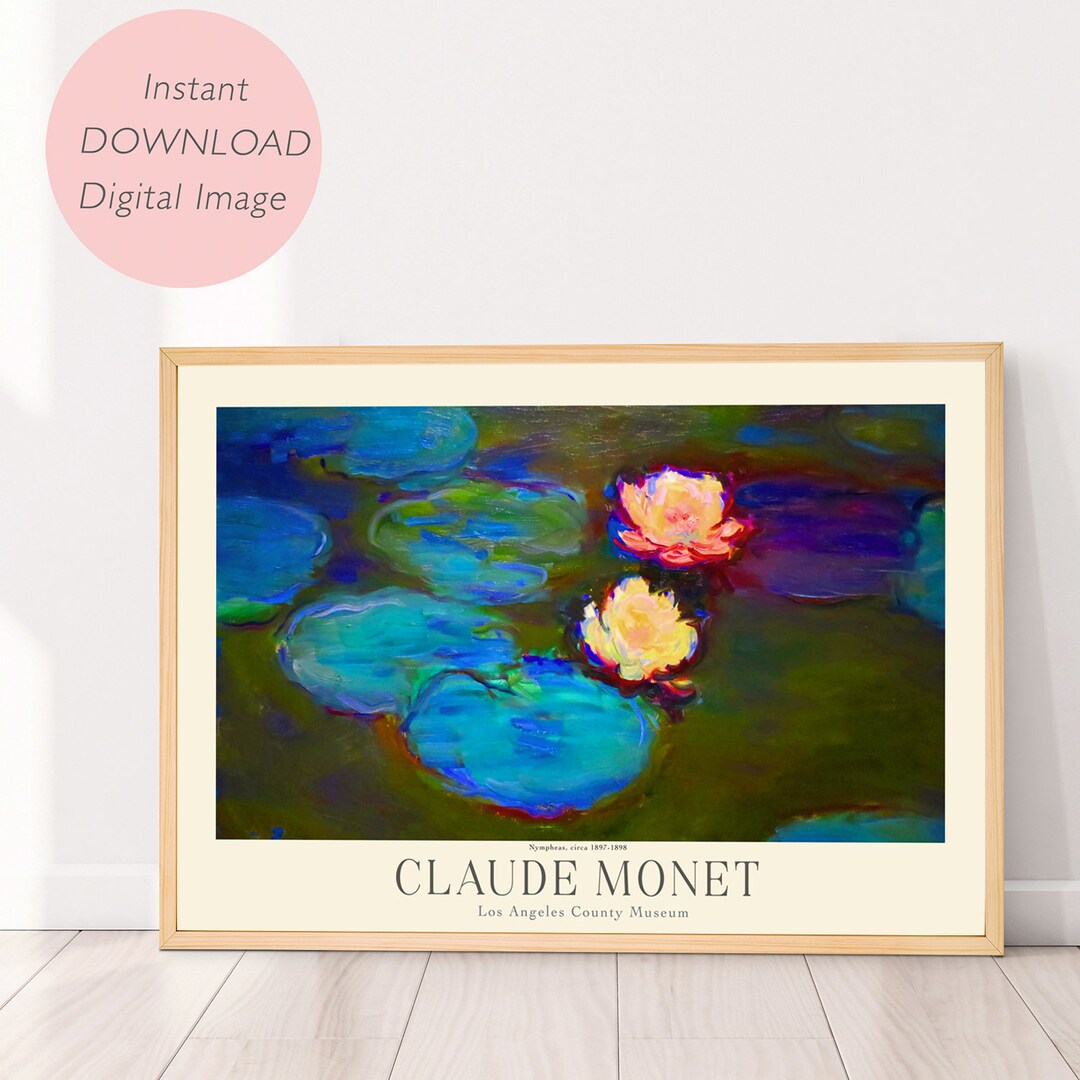 Digital Print, Claude Monet Art, Printable Wall Art, Claude Monet ...