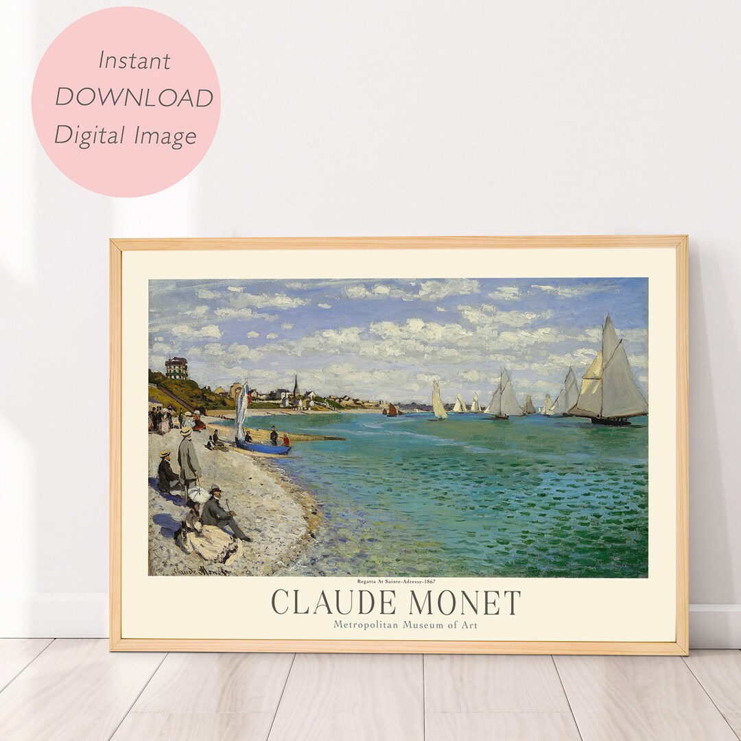 Digital Print, Claude Monet Art, Printable Wall Art, Claude Monet ...