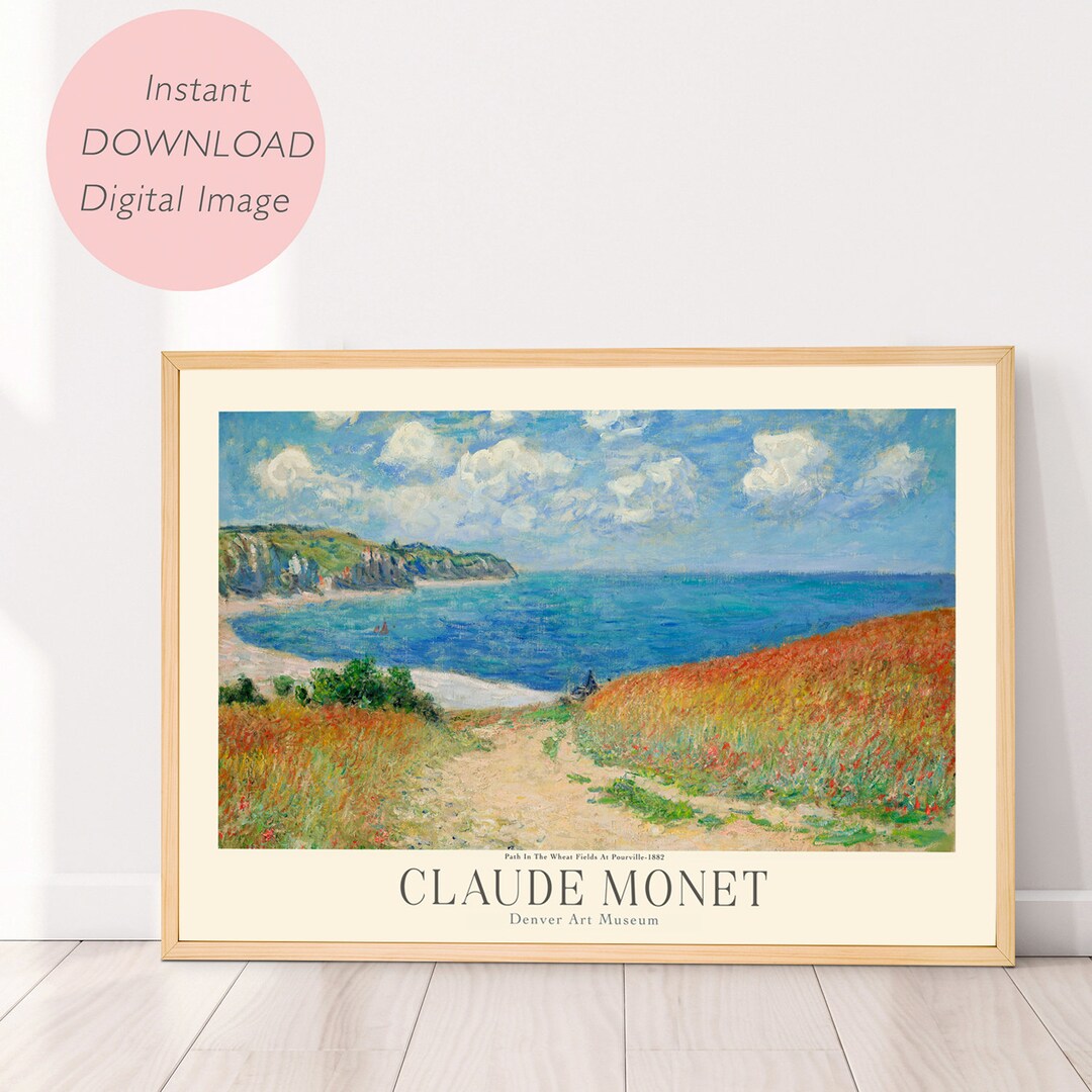 Digital Print, Claude Monet Art, Printable Wall Art, Claude Monet ...