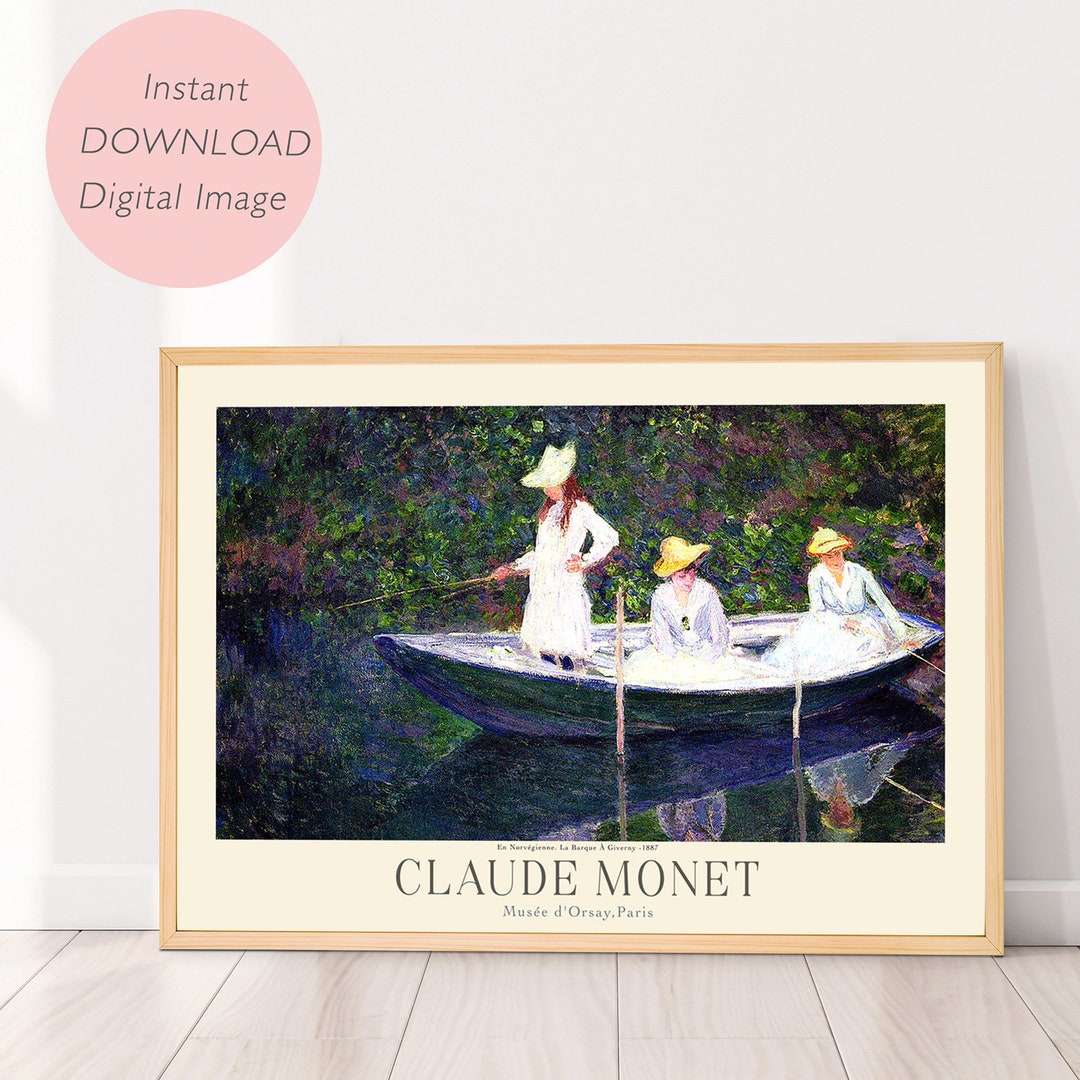 Digital Print, Claude Monet Art, Printable Wall Art, Claude Monet ...