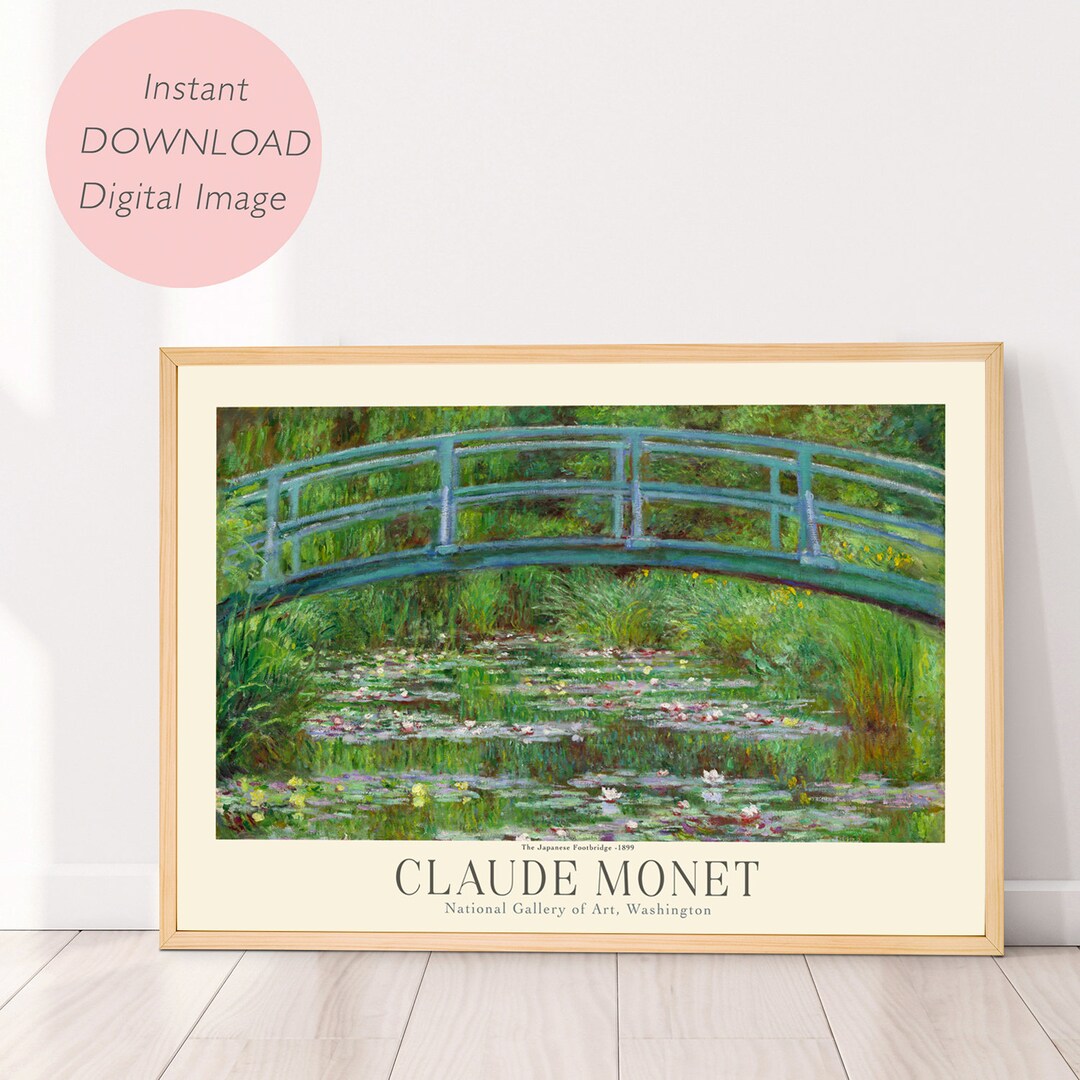 Digital Print, Claude Monet Art, Printable Wall Art, Claude Monet ...