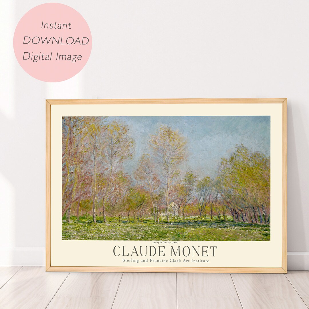 Digital Print, Claude Monet Art, Printable Wall Art, Claude Monet ...