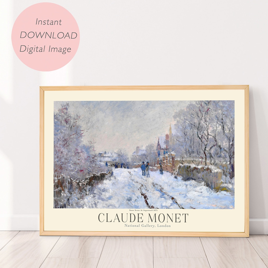Digital Print, Claude Monet Art, Printable Wall Art, Claude Monet ...