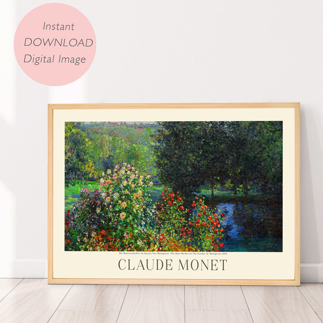 Digital Print, Claude Monet Art, Printable Wall Art, Claude Monet ...