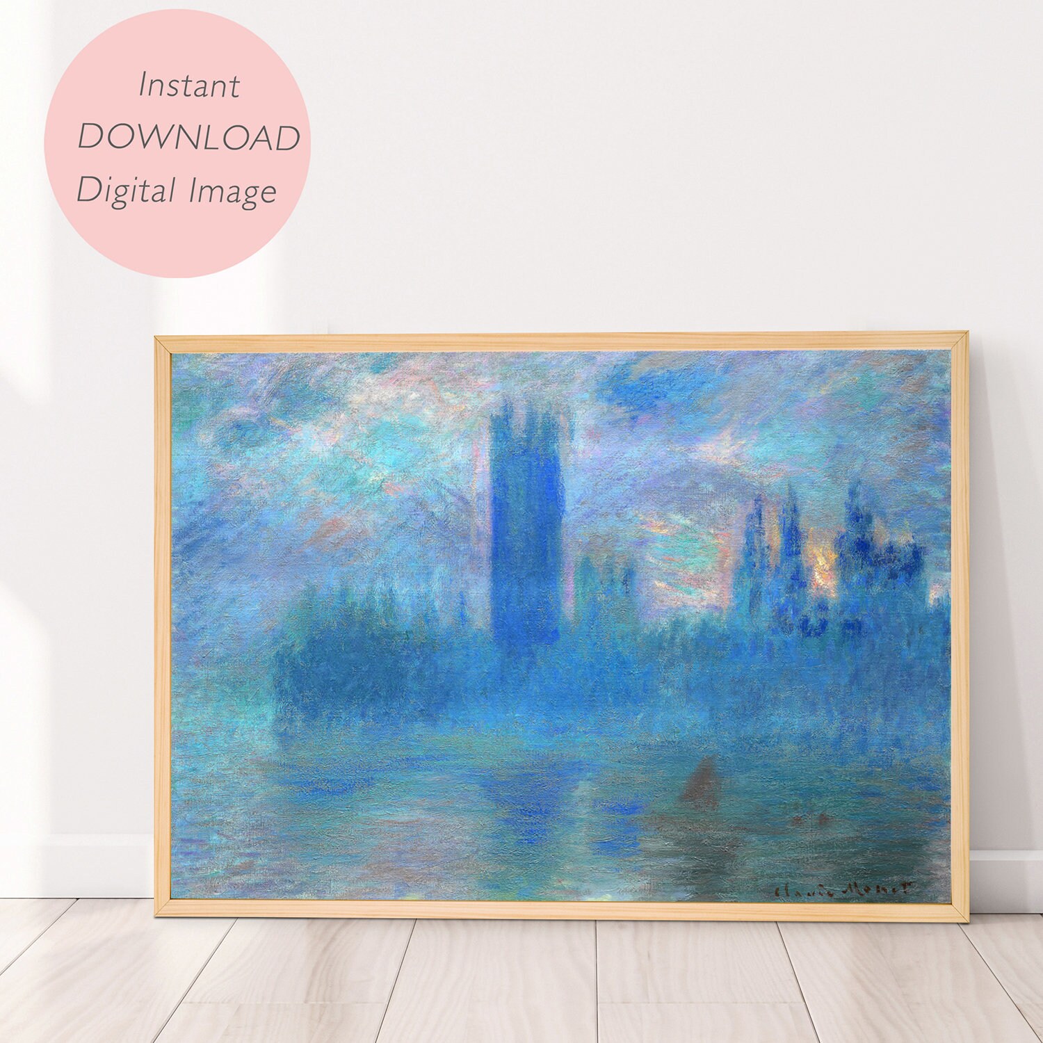 Digital Print, Claude Monet Art, Printable Wall Art, Claude Monet ...