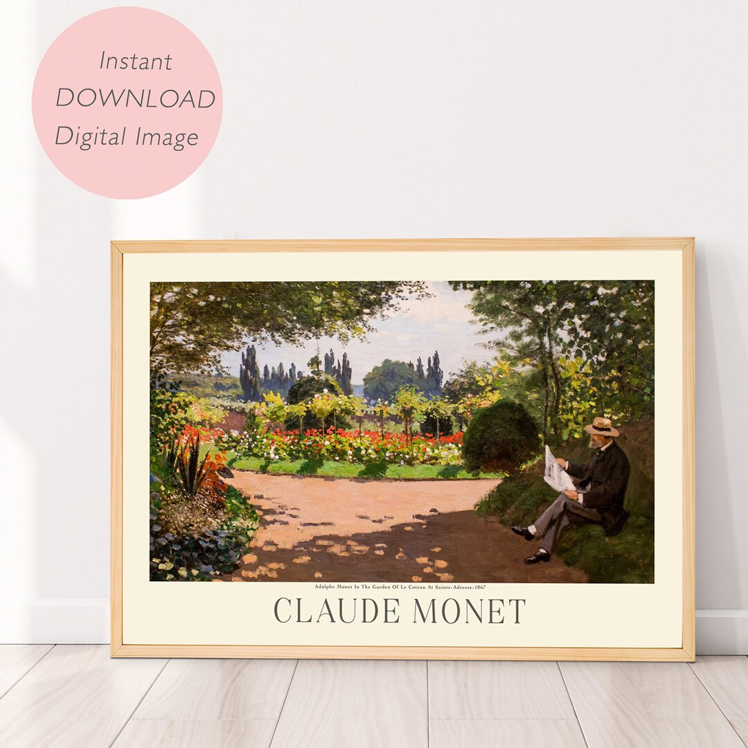 Digital Print, Claude Monet Art, Printable Wall Art, Claude Monet ...