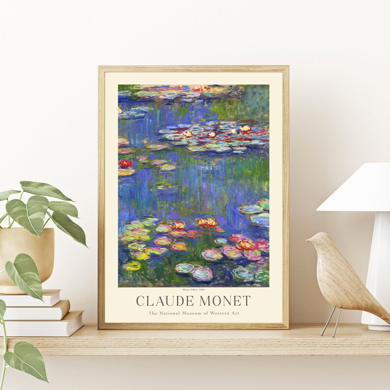 Digital Print, Claude Monet Art, Printable Wall Art, Water Lilies by ...
