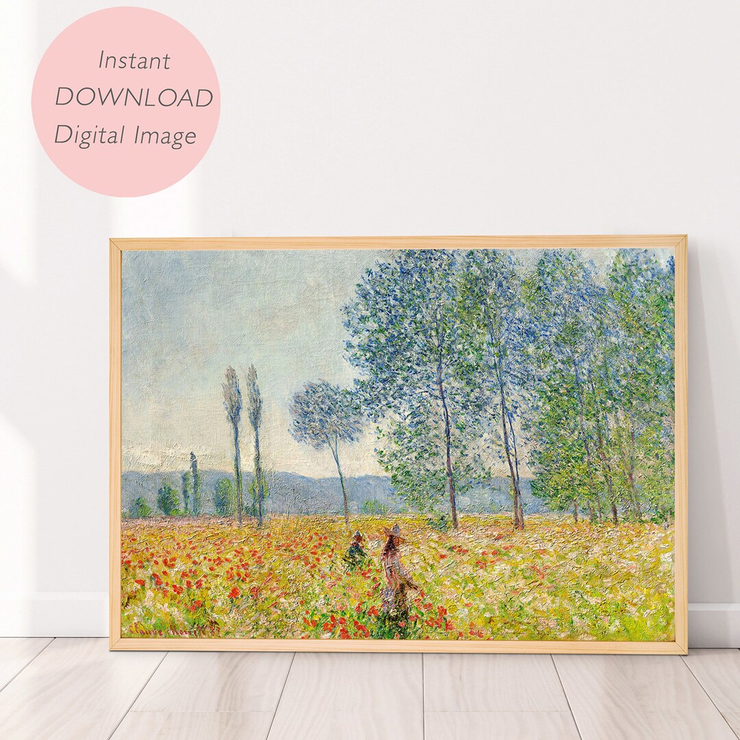 Digital Print, Claude Monet Art, Printable Wall Art, Claude Monet ...
