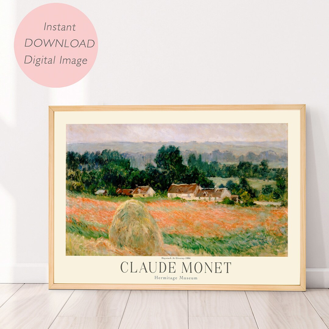 Digital Print, Claude Monet Art, Printable Wall Art, Claude Monet ...