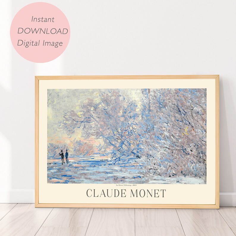 Digital Print, Claude Monet Art, Printable Wall Art, Claude Monet ...