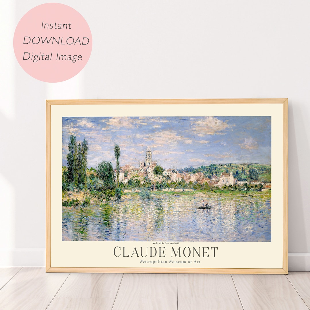 Digital Print, Claude Monet Art, Printable Wall Art, Claude Monet ...